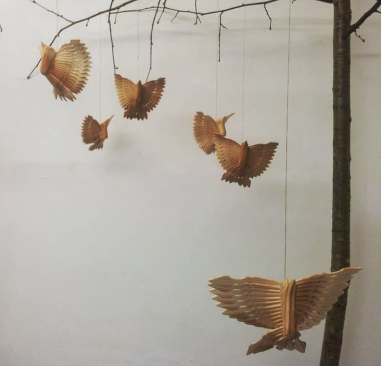 Wooden Fan Bird Carving Workshop with wood fired pizza lunch | Toolerstone